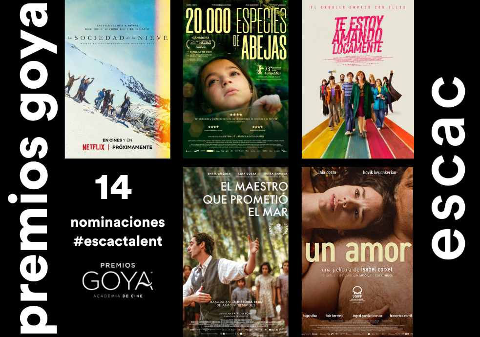 ESCAC Talent leads the 2024 Goya Awards with 14 nominations - ESCAC.COM